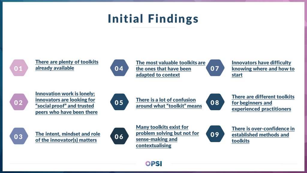 Prototyping the Toolkit Navigator - Observatory of Public Sector Innovation