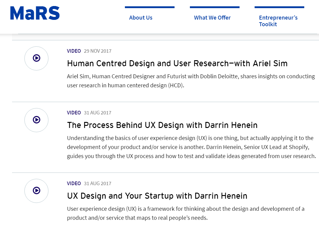 MaRS Library - Observatory of Public Sector Innovation