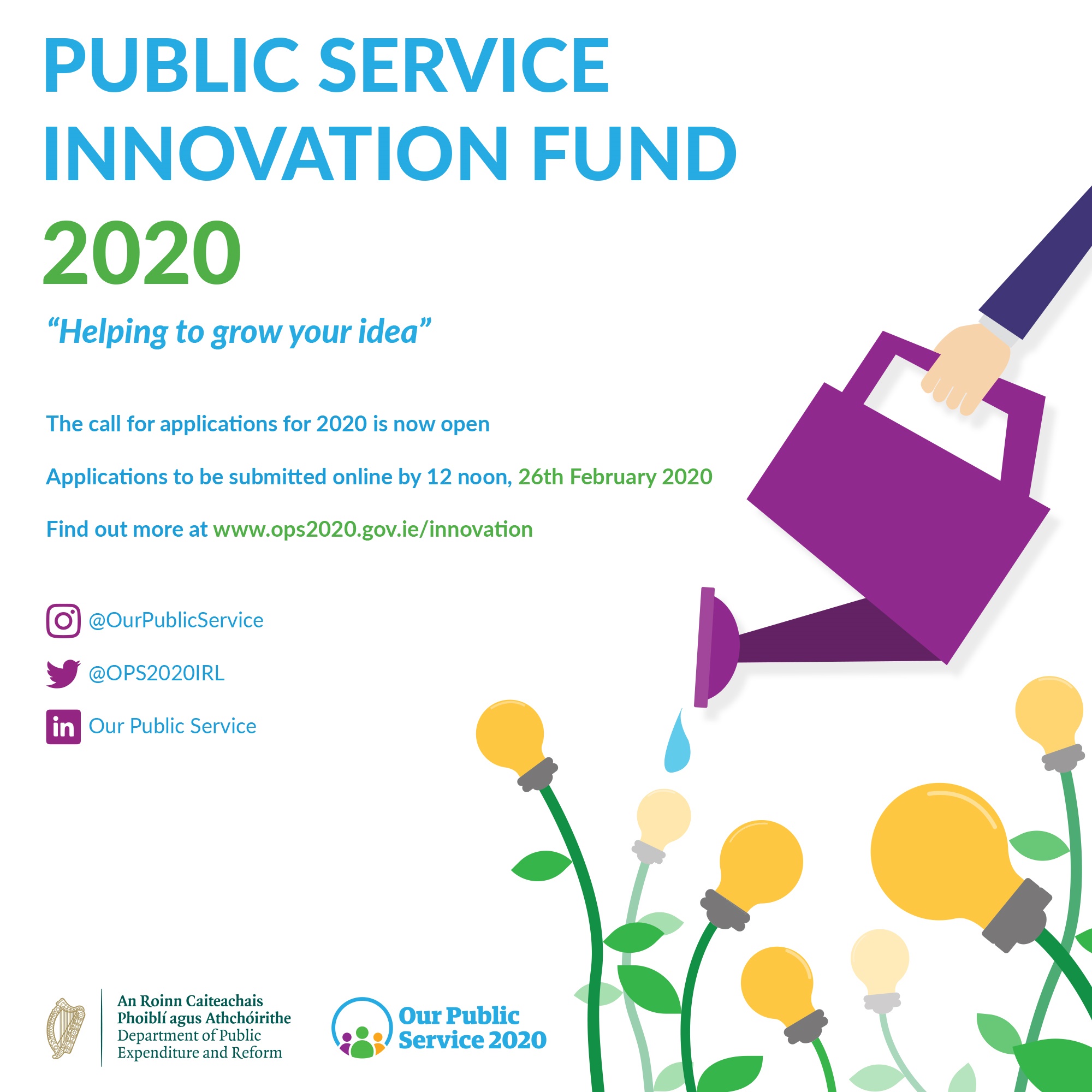 Creation of an innovation fund for the Irish Public Service ...