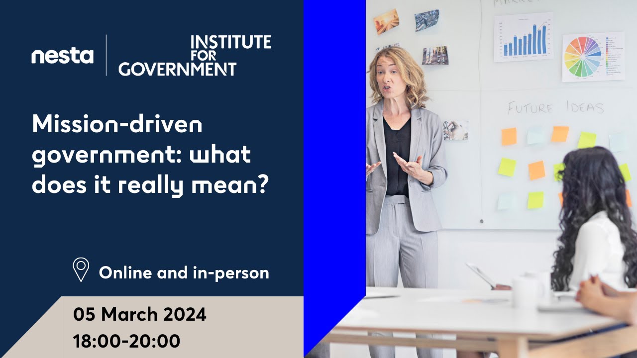 Mission-driven government: what does it really mean? - Observatory of ...